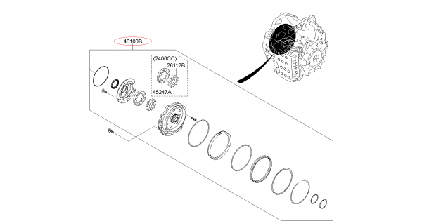Hyundai / Kia - Oil Pump-Set [461003B000]