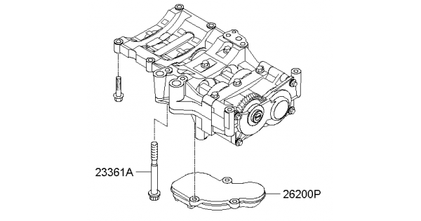 HYUNDAI / KIA - CARRIER ASSY-BALANCER SHAFT [233002F700]
