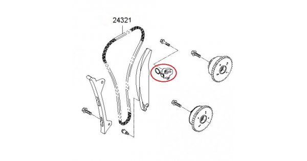 HYUNDAI / KIA - TENSIONER ASSY-TIMING CHAIN [244102E000]