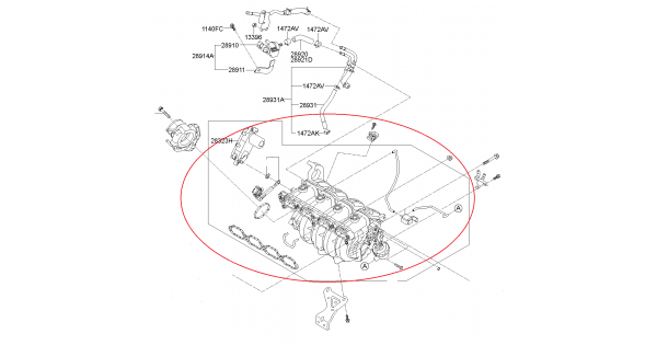 HYUNDAI / KIA - MANIFOLD ASSY-INTAKE [283102GGA0]