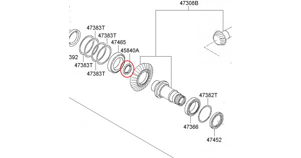 HYUNDAI / KIA - SEAL-OIL [458403B650]
