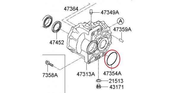 Tucson : HYUNDAI / KIA - O-RING [4735439300]