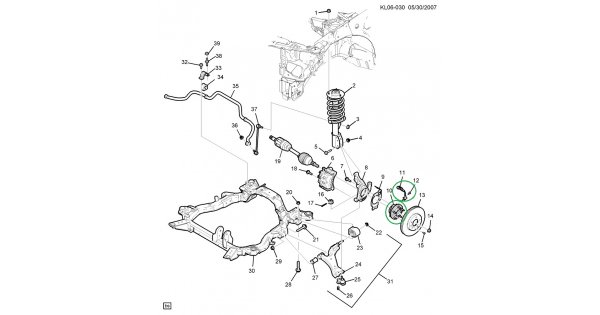 GM / Daewoo - Bearing Front Wheel [96626339]