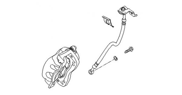 Hyundai / Kia - Hose-Brake Front,LH [587312B010]