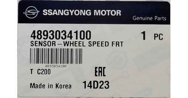 SsangYong - Sensor-Wheel Speed Front [4893034100]