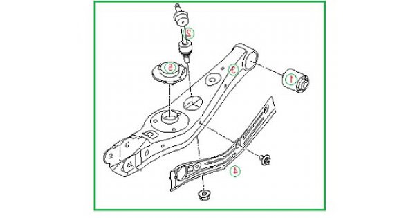Tucson TL - Arm Complete-Rear Lwr, RH [55220D3050]