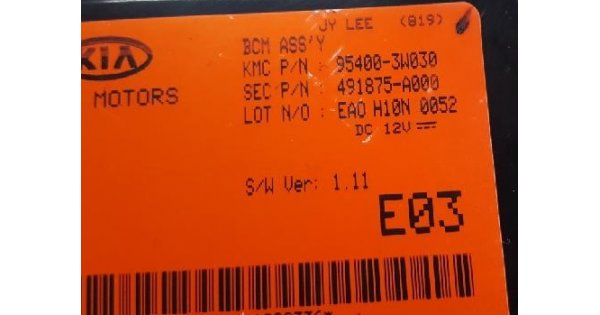 KIA Sportage R - USED UNIT ASSY-BCM [95400-3W030]