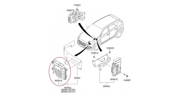 HYUNDAI - T/M CONTROL UNIT [954402D700]
