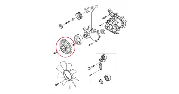 SsangYong - VISCO CLUTCH [6652000222]