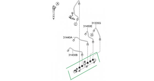 HYUNDAI / KIA - RAIL ASSY-FUEL [314004A440]