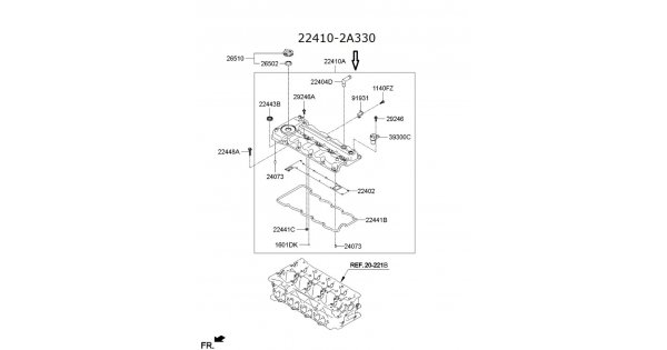 HYUNDAI / KIA - COVER ASSY-ROCKER [224102A330]