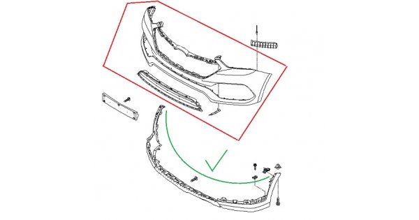 Santa Fe The Prime - Cover-Front Bumper Lwr [865502WAB0]
