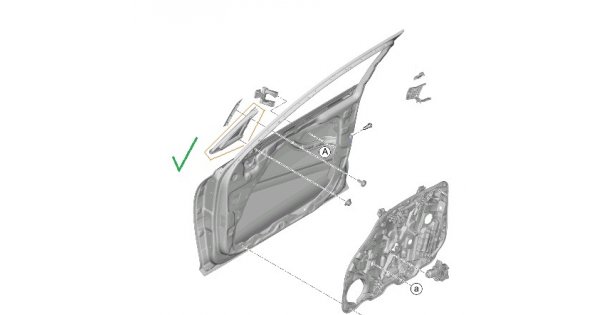 GV80 - Glass-Fr Dr Fixed,RH [82580T1010]