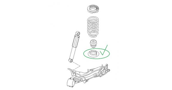 Hyundai / Kia - Pad-Rear Spring, Lwr [553321R000]