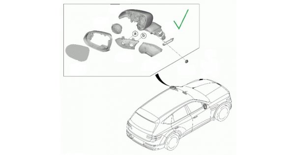 GV80 - Mirror Assy-O/S Rear View, RH [87620T6040]